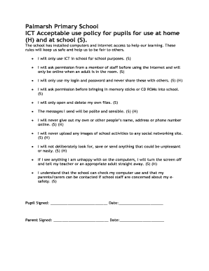 Fillable Online palmarsh kent sch Palmarsh Primary School ICT ...