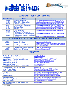 Fillable Online Commonly used state forms - Pinellas County Tax Collector Fax Email Print ...
