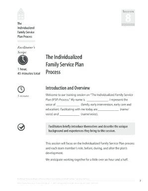 Fillable Online specialquest The Individualized Family Service Plan ...