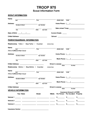 Fillable Online troop975 Scout Information Form - Troop 975 - troop975 ...