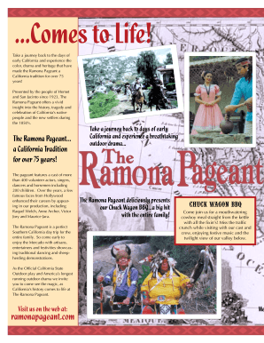 Fillable Online Take a journey back to the days of early California and ...