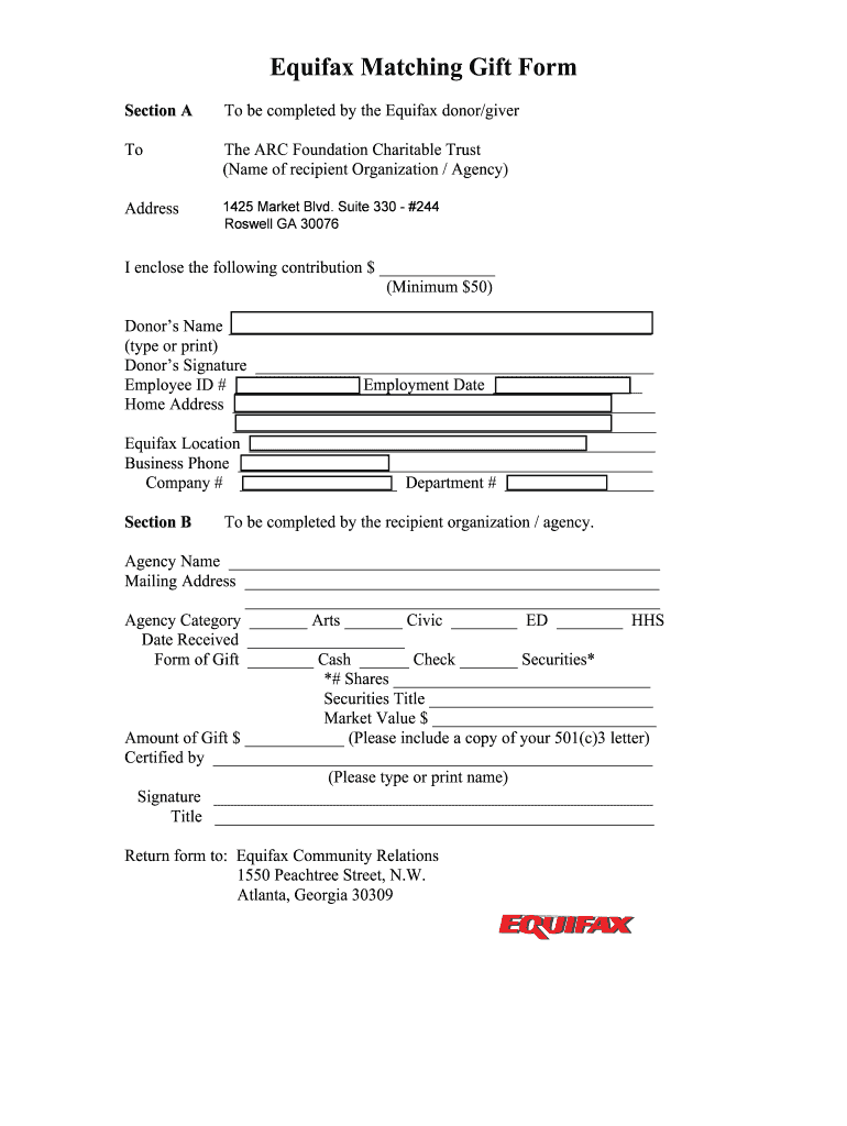 Fillable Online headofthehooch Matching Gift Form Policy - Head of the Hooch Fax Email Print ...