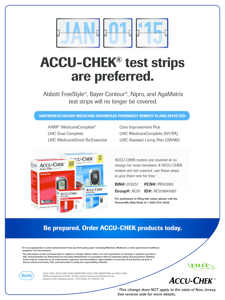 Fillable Online ACCU-CHEK test strips Fax Email Print - pdfFiller