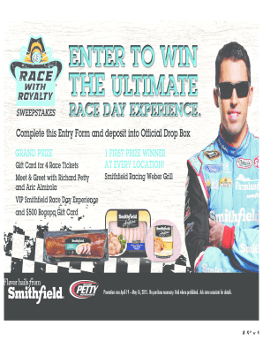 Fillable Online Nascar form Fax Email Print - pdfFiller