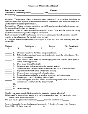 Fillable Online cte unm Classroom Observation Report - bctebbunmbbedub ...
