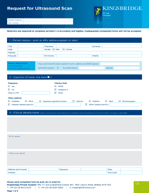 Fillable Online Request for Ultrasound Scan - b3fivetwob Fax Email ...