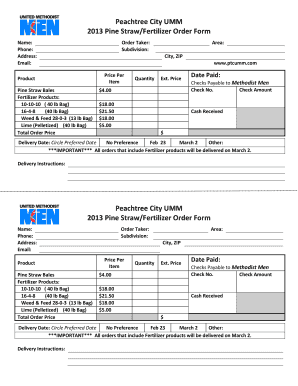 Fillable Online peachtreecitygirlscouts Peachtree City UMM 2013 Pine ...