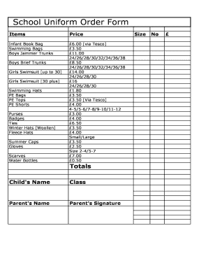Fillable Online stmarysva School Uniform Order Form - stmarysvanet Fax ...