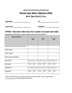 Fillable Online rcmentor Community Action Partnership of Riverside ...