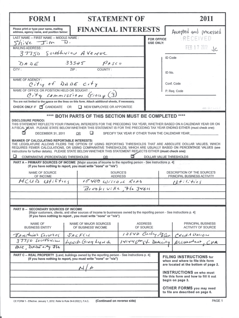 Fillable Online /b bFORM/b 1 Fax Email Print - pdfFiller