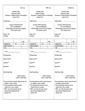 Fillable Online Bank Challan format - Naukri.com Fax Email Print ...