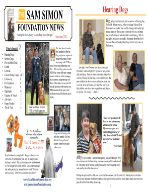 Fillable Online The Sam Simon Foundation Fax Email Print - pdfFiller