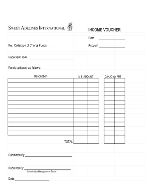 Income Voucher - Fill Online, Printable, Fillable, Blank | pdfFiller