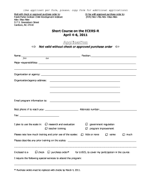 Fillable Online SCORE SHEET - Environment Rating Scales Fax Email Print ...