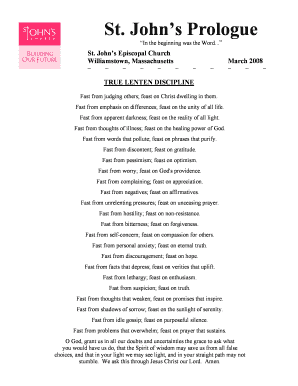 Fillable Online saintjohnswilliamstown St Johns Prologue - St John039s ...