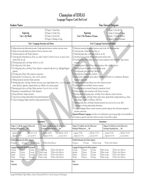 Fillable Online 3-384 Language Progress chart_Layout 1 - Help Desk Fax ...