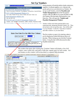 Fillable Online Set Up Vendors Fax Email Print - pdfFiller