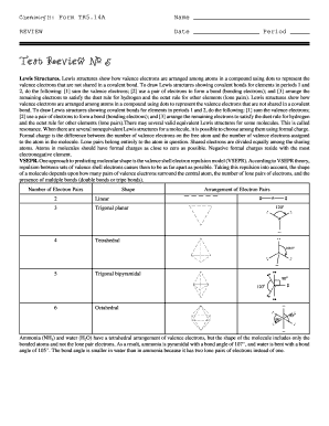 Fillable Online Chemistry H Form TR5 Fax Email Print - pdfFiller