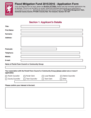 Fillable Online stcuthbertoutwellsparishcouncil co Flood Mitigation ...