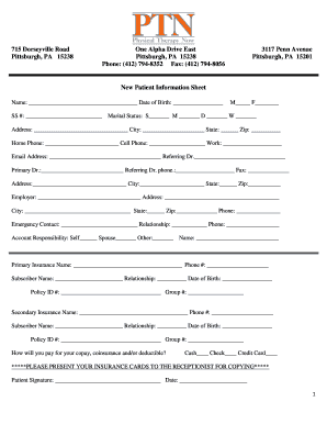 Fillable Online physicaltherapynow New Patient and Consent Form (PDF ...