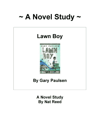 Fillable Online novelstudies Lawn Boy - Reed Novel Studies ...