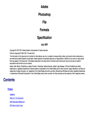 Fillable Online Adobe Photoshop File Formats Specification ...