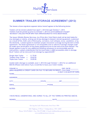 Fillable Online 2013 trailer storage summer - bmobilemarineservicesb ...