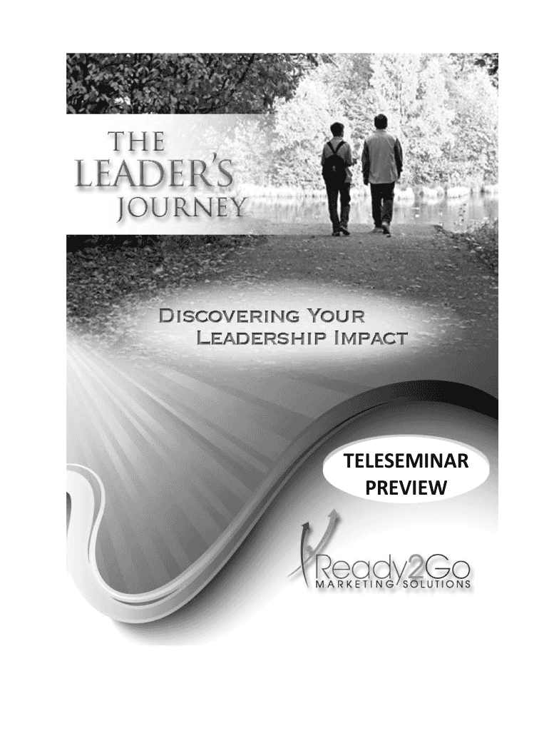 Fillable Online Teleseminar preview - Ready2Go Marketing Solutions Fax Email Print - pdfFiller