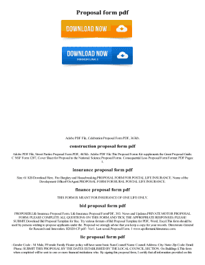 Fillable Online Proposal form pdf - WordPresscom Fax Email Print ...