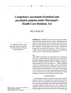 Fillable Online Competency assessment of medical and Fax Email Print ...