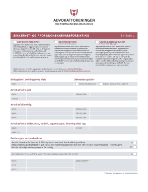 Fillable Online Sikkerhet- Og prOfeSjOnSAnSvArSfOrSikring SKJeMa Fax Email Print - pdfFiller