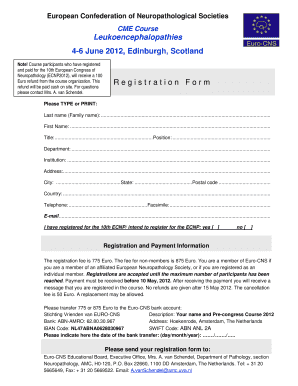 Euro Cns - Fill Online, Printable, Fillable, Blank | pdfFiller