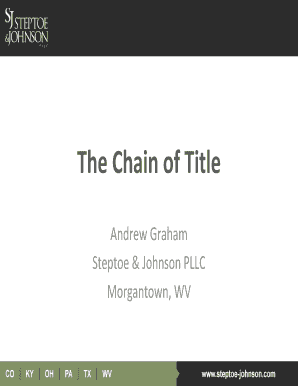 Fillable Online The Chain of Title Fax Email Print - pdfFiller