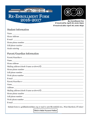 Fillable Online Hhne Reenrollment Fee Hhne Fax Email Print Pdffiller