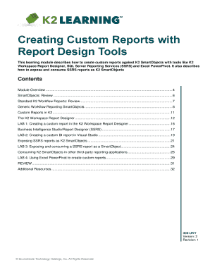 Fillable Online Creating Custom Reports with Fax Email Print - pdfFiller