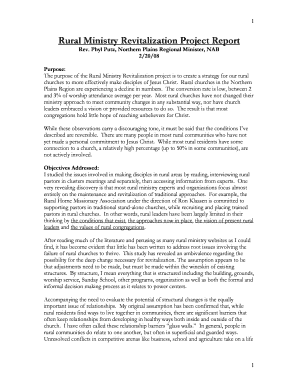 Fillable Online npregion Rural Ministry Revitalization Project ...