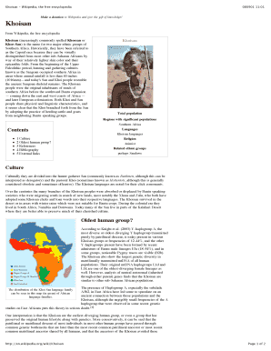 Fillable Online Khoisan - Wikipedia, the free encyclopedia Fax Email ...