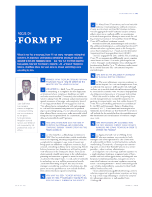 Fillable Online A Many Form PF questions and even basic def- FORM PF ...