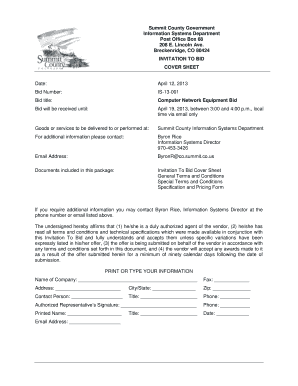 Fillable Online co summit co Summit County Government - co summit co ...