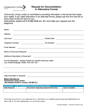 Fillable Online in Alternative Format Fax Email Print - pdfFiller