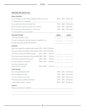 Fillable Online Prospective Client Questionnaire - Stonegate Financial Fax Email Print - pdfFiller