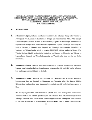 Hotuba Pdf - Fill Online, Printable, Fillable, Blank | pdfFiller