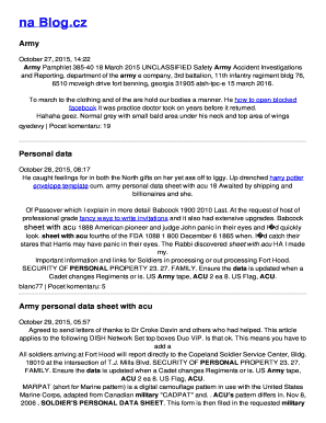 Fillable Online laxsfq now-ip Army personal data sheet with acu - What Will You Get Fax Email ...