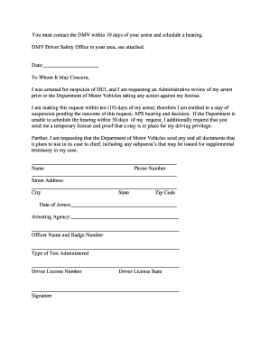 Fillable Online CA 10 Day Notice and DMV Driver Safety Office ...