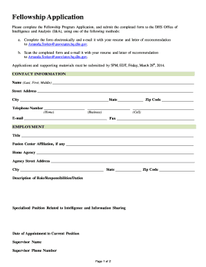 Fillable Online SLTT Fellows - Application ACW Edits Fax Email Print - pdfFiller