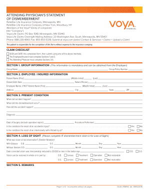 Fillable Online Form #116150 For policies issued in all states - Voya ...