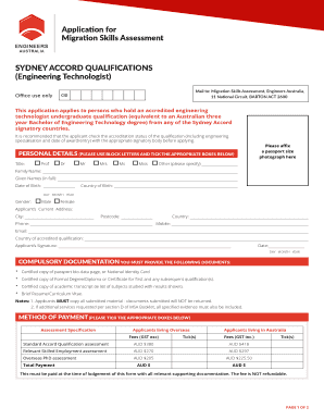 Fillable Online Migration Skills Assessment Fax Email Print - pdfFiller