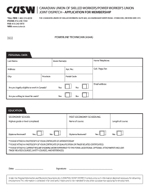 Cusw - Fill Online, Printable, Fillable, Blank | pdfFiller