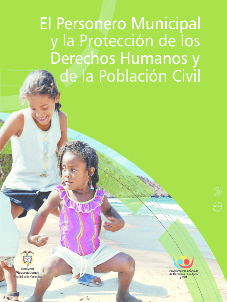 El Personero Municipal y la Protecci n de los Derechos Humanos y: Rellena, firma y envía para ...