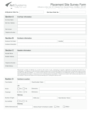 Fillable Online psw co End User information Hardware information - PSW ...